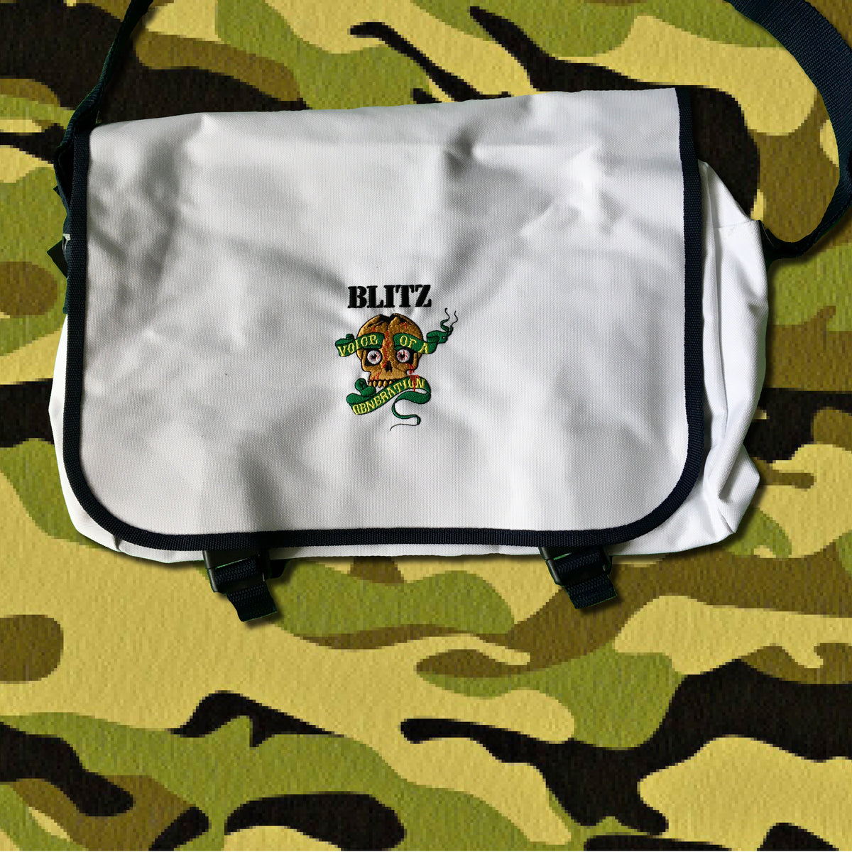 Blitz - White - Voice Of A Generation - Navigator Bag – Mainstage Merch