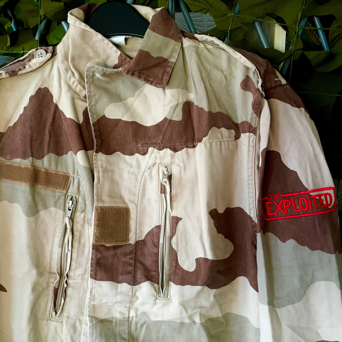 The Exploited - Red Logo Desert Camo Shirt – Mainstage Merch