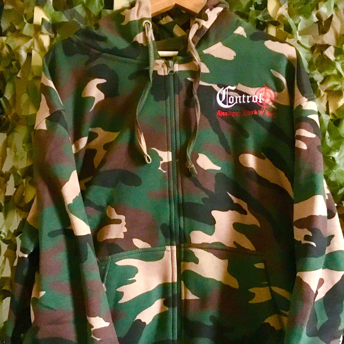 Control - Embroidered Camo Zip Hoodie – Mainstage Merch