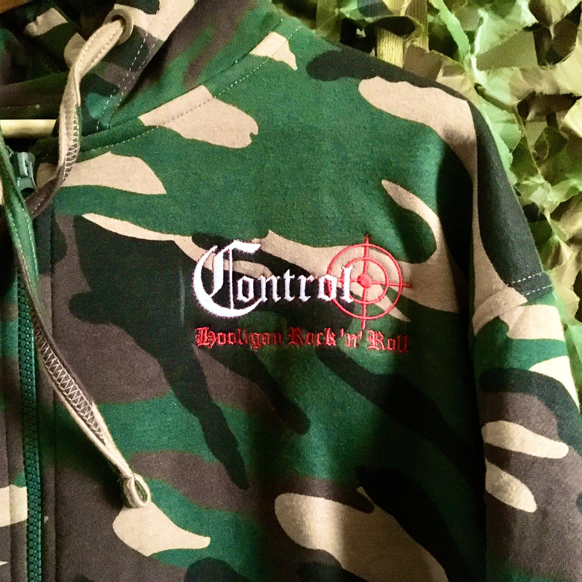 Control - Embroidered Camo Zip Hoodie – Mainstage Merch