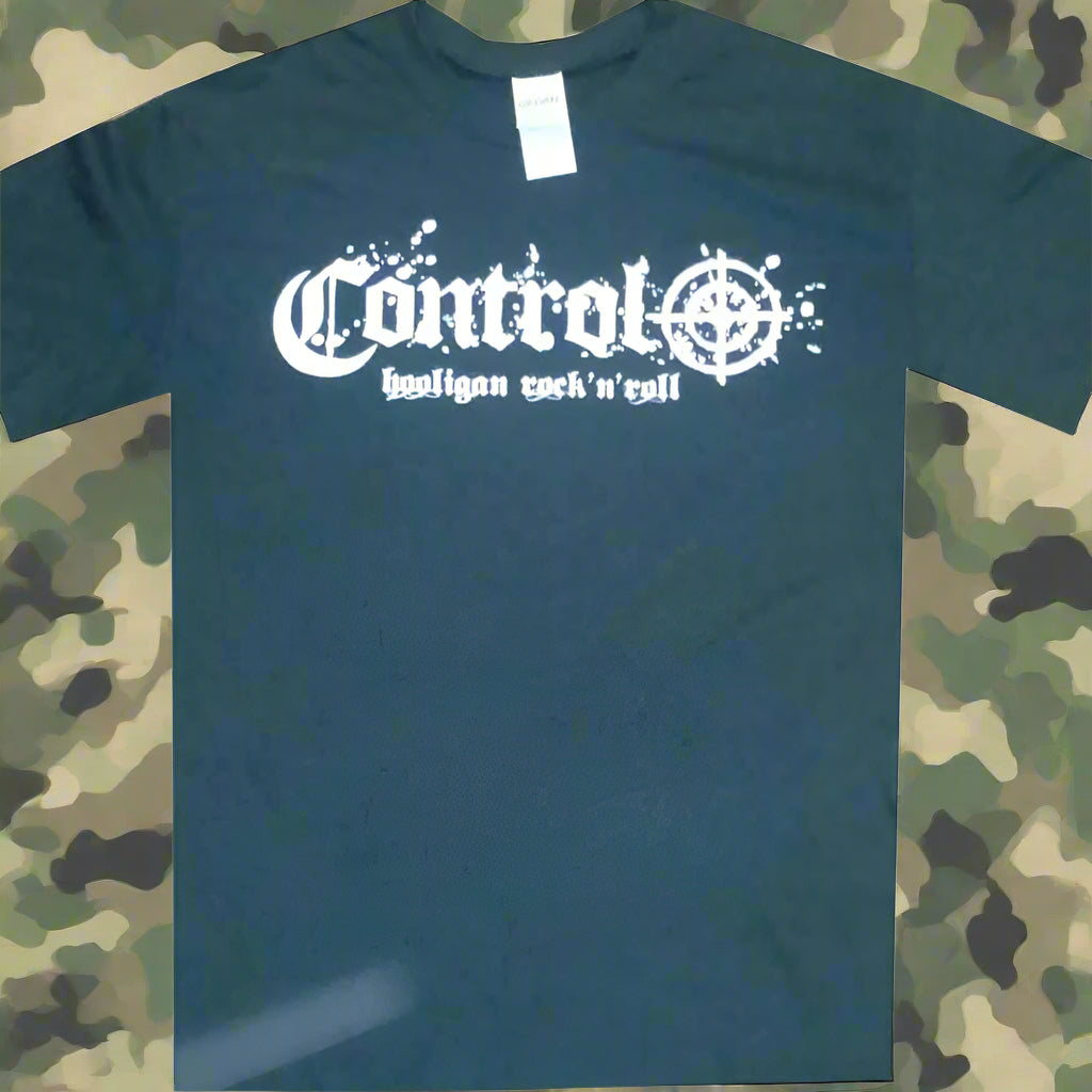 Control Logo - Men's T-shirt - Bottle Green With White Print ...