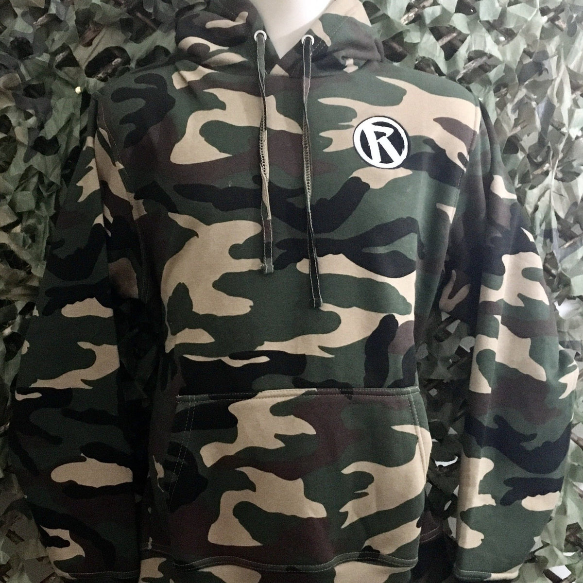 Rebellion - Camouflage Hoodie with Embroidered logo – Mainstage Merch